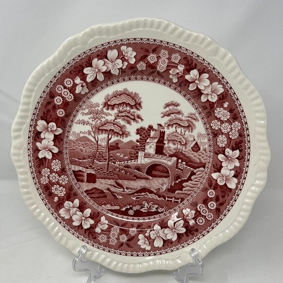 Spode | Dining | Vintage Spode Pink Tower Dinner Plate Newer Mark Red ...